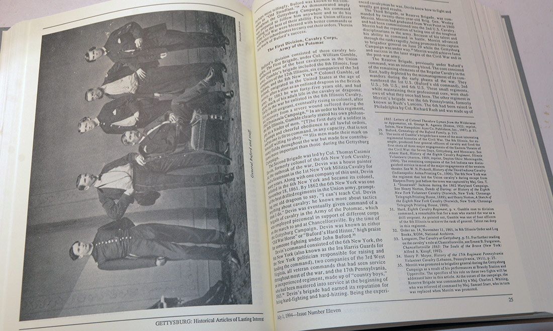 ISSUES 9-16 OF GETTYSBURG MAGAZINE BOUND IN ONE VOLUME — Horse Soldier