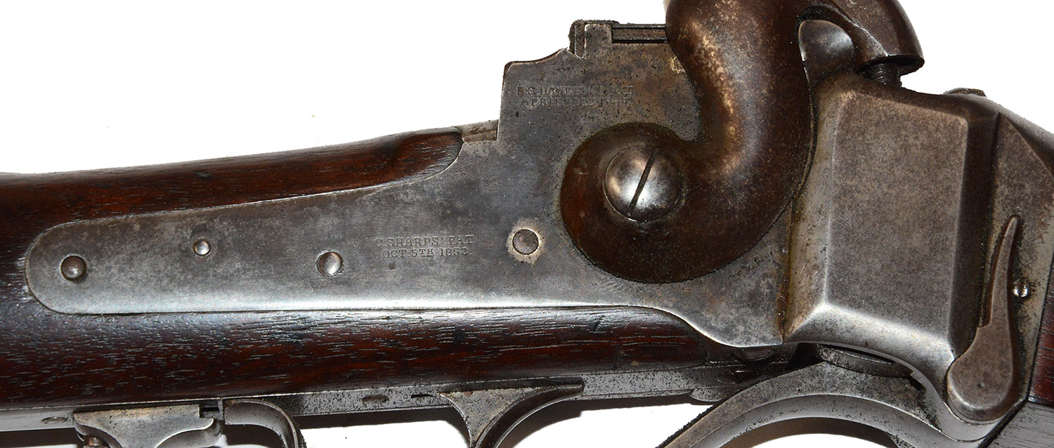 SCARCE USN MITCHELL 1861 CONTRACT NEW MODEL 1859 SHARPS RIFLE — Horse ...