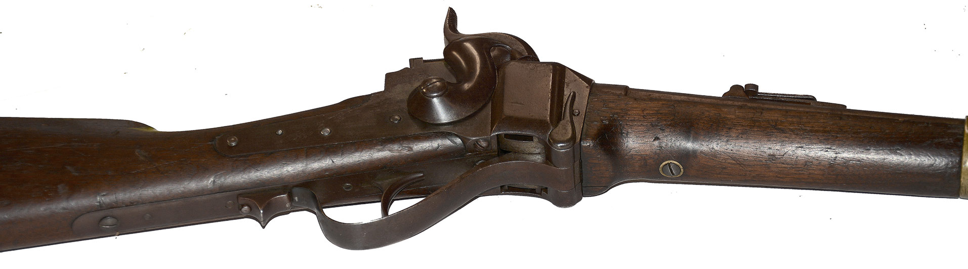 BRASS MOUNTED NEW MODEL 1859 SHARPS CARBINE: LIKELY GEORGIA OR OHIO ...