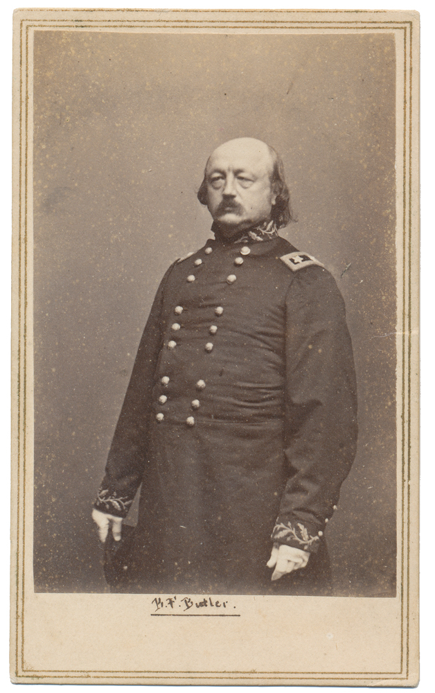 CDV OF GENERAL BENJAMIN F. BUTLER — Horse Soldier