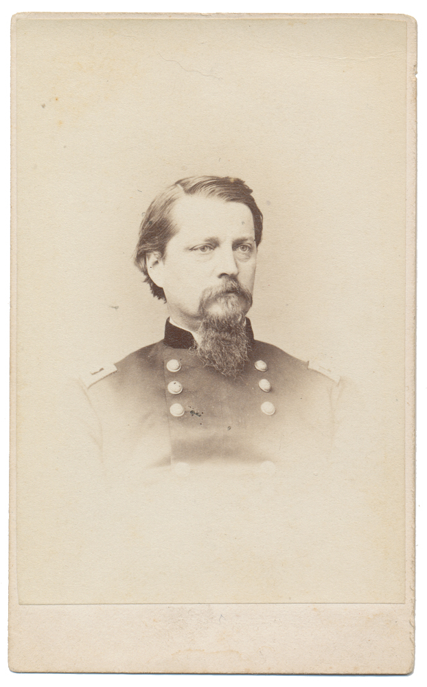 CDV OF GENERAL WINFIELD SCOTT HANCOCK — Horse Soldier