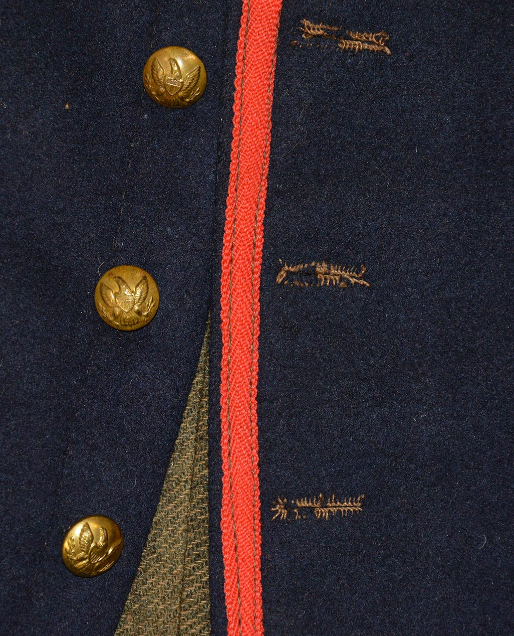 VERY NICE CONDITION UNION ARTILLERY SHELL JACKET WITH ORIGINAL SERGEANT ...