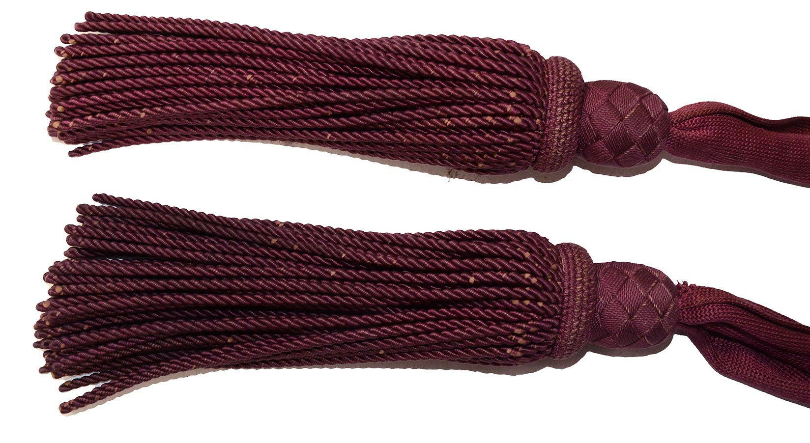 WINE COLORED SILK CIVIL WAR OFFICER’S SASH — Horse Soldier
