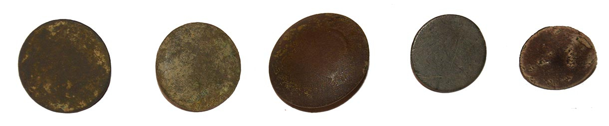 CONFEDERATE “COIN” BUTTONS FROM GETTYSBURG FIELD HOSPITAL, KEN BREAM ...