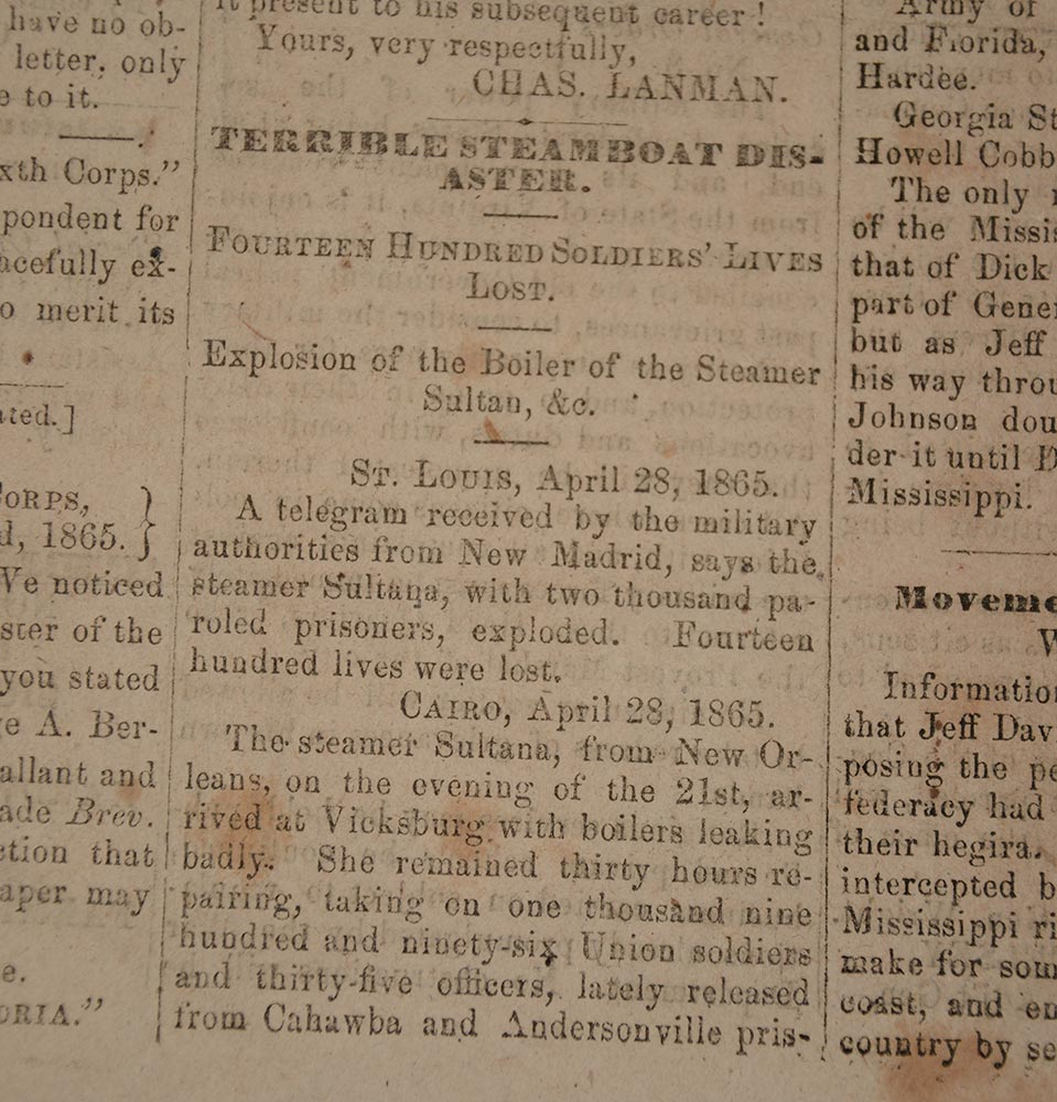 THE SIXTH CORPS NEWSPAPER – MAY 4, 1865 — Horse Soldier
