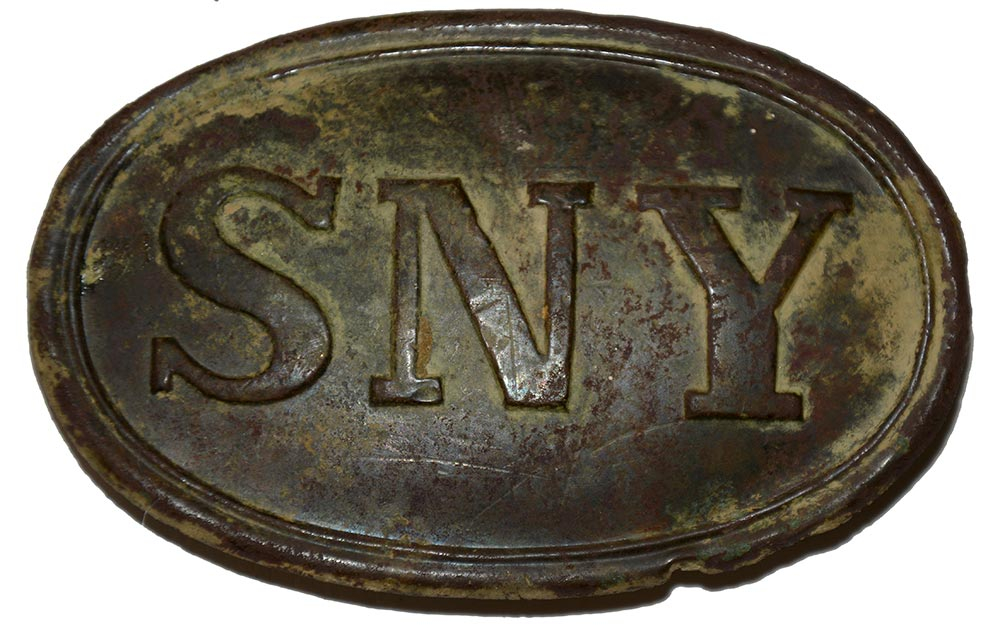 RELIC STATE OF NEW YORK “SNY” BELT PLATE FROM FREDERICKSBURG — Horse ...