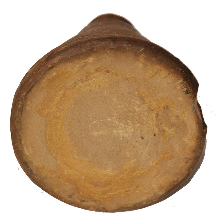 CLAY CONFEDERATE INKWELL RECOVERED IN A WINTER CAMP AT FREDERICKSBURG ...
