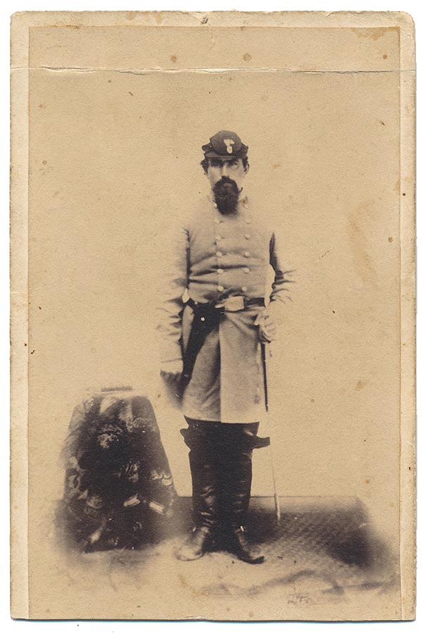 CDV OF "CAPTAIN HANNIBAL PETTIGREW, 31ST VIRGINIA INFANTRY" — Horse Soldier