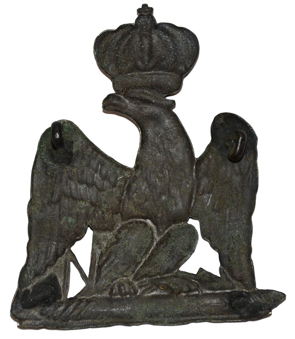FRENCH EAGLE SHAKO PLATE FROM WATERLOO — Horse Soldier