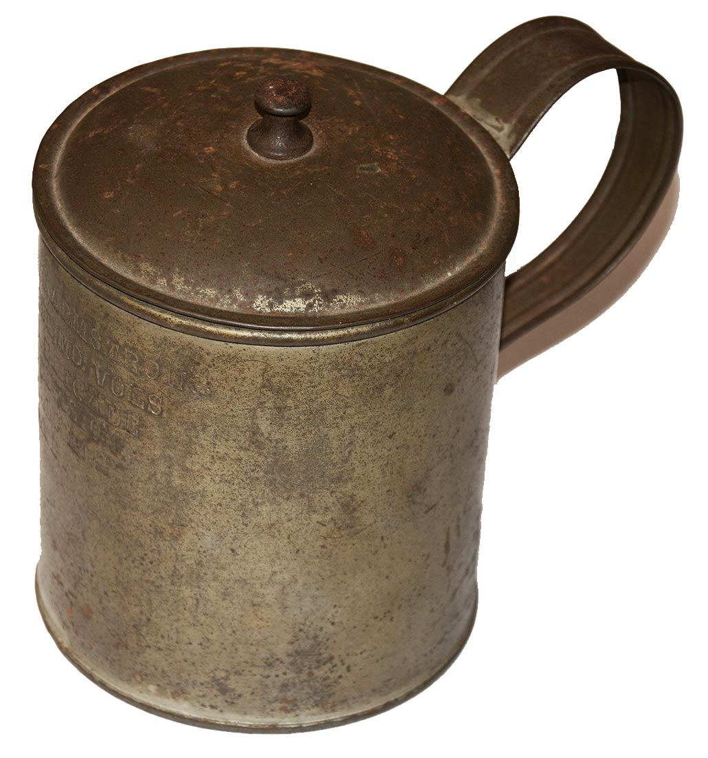 WORLD CLASS ID’D MARYLAND SOLDIER’S BOILER/MESS CUP WITH LID — Horse ...