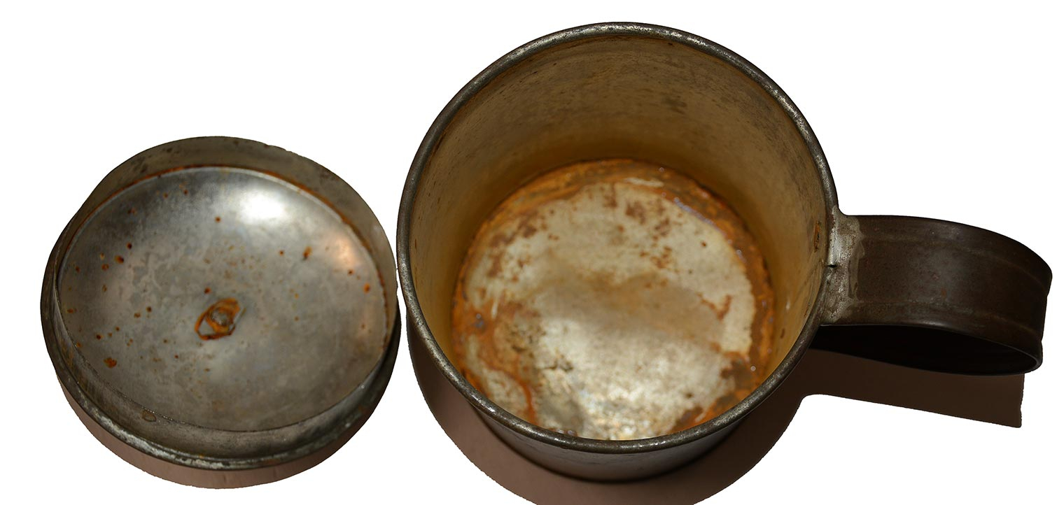 WORLD CLASS ID’D MARYLAND SOLDIER’S BOILER/MESS CUP WITH LID — Horse ...