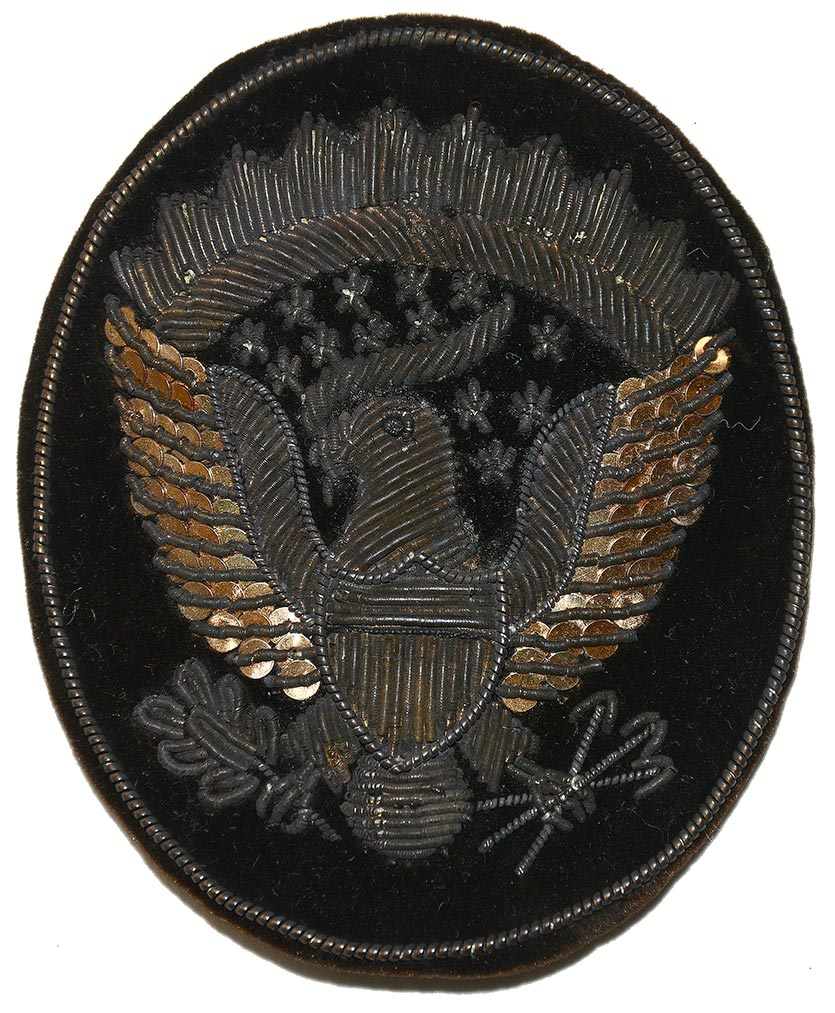 CIVIL WAR EMBROIDERED OFFICER’S HARDEE HAT INSIGNIA — Horse Soldier