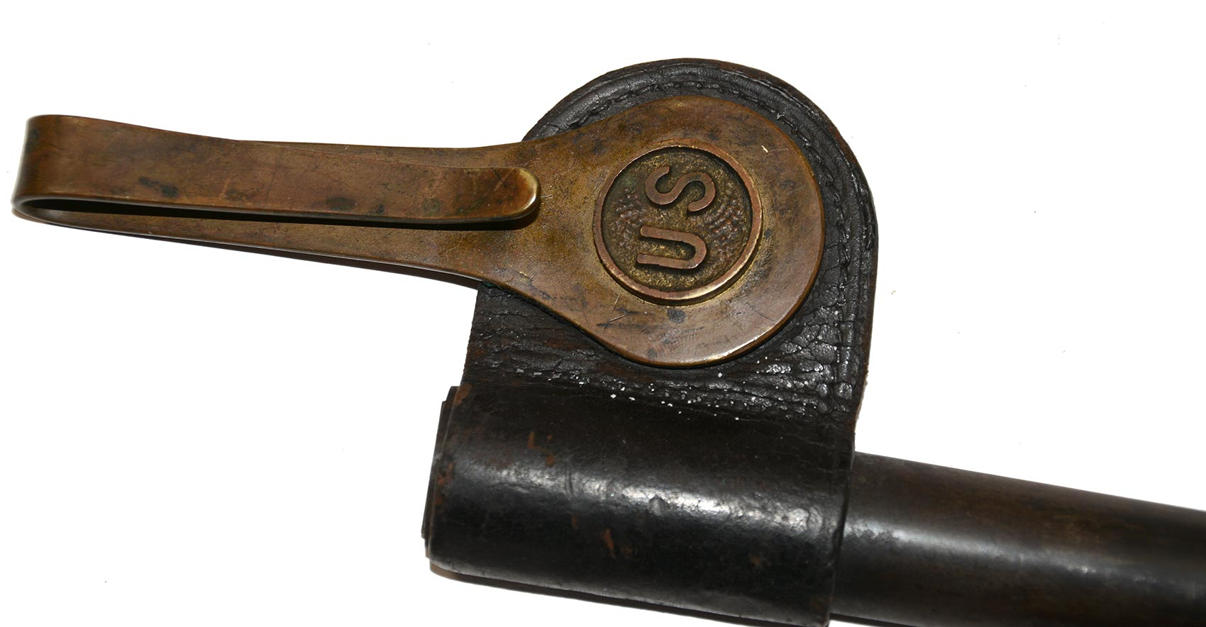 45-70 TRAP DOOR BAYONET & SCABBARD WITH US ROSETTE — Horse Soldier