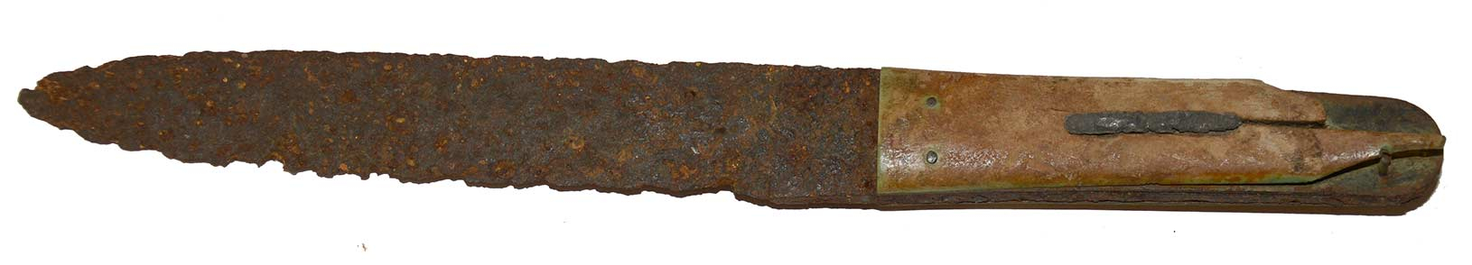 RELIC CIVIL WAR SIDE KNIFE WITH BONE HANDLES — Horse Soldier