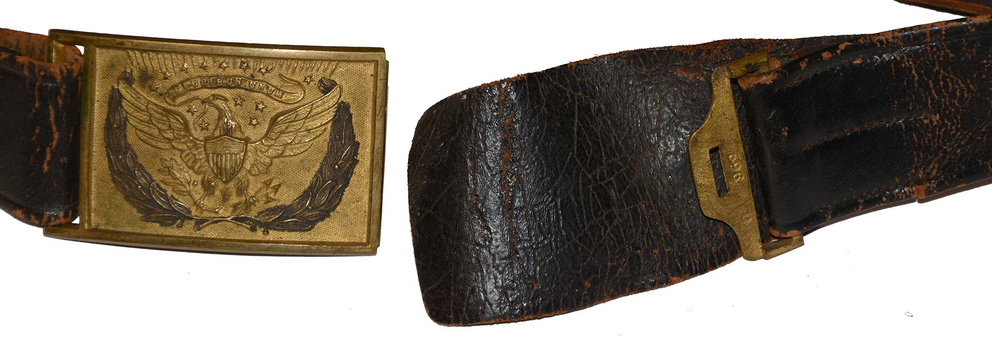 CIVIL WAR OFFICER’S SWORD BELT WITH PATTERN 1851 BUCKLE — Horse Soldier