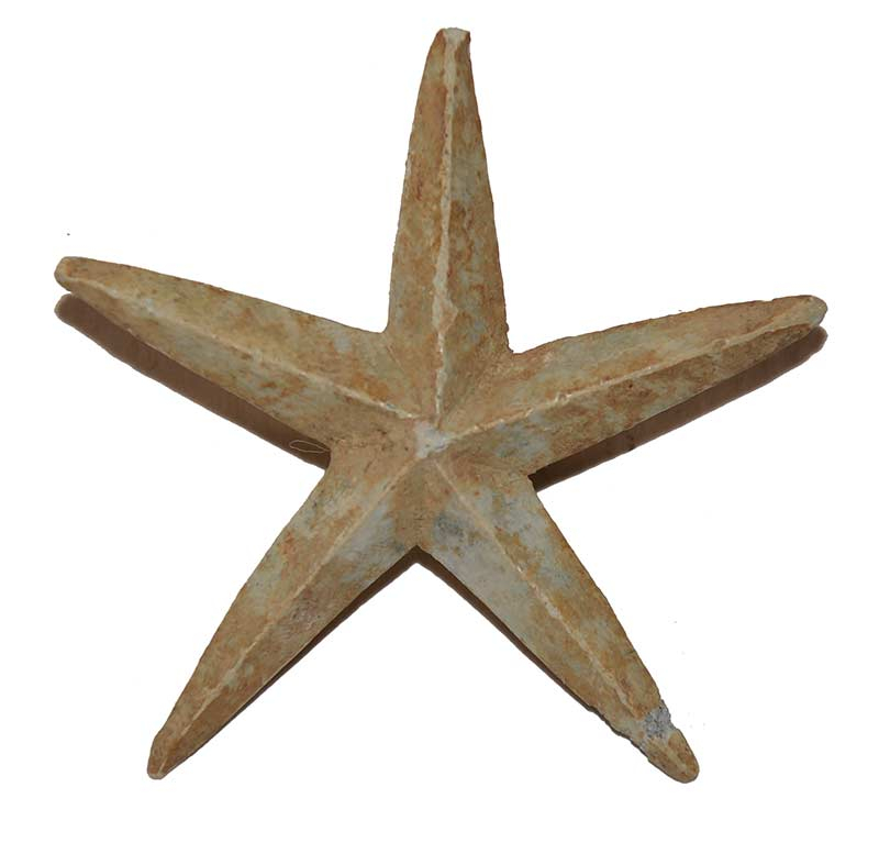 WONDERFUL HANDMADE LEAD TEXAS OR MISSISSIPPI STAR DEVICE — Horse Soldier