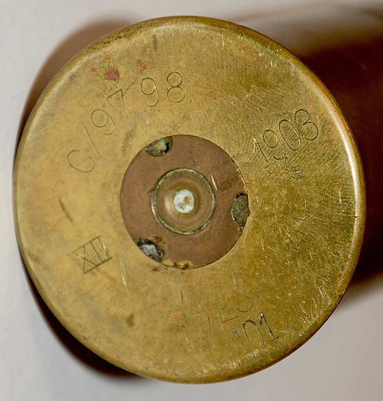 GERMAN WORLD WAR ONE TRENCH ART SHELL CASING FROM LILLE, FRANCE — Horse ...