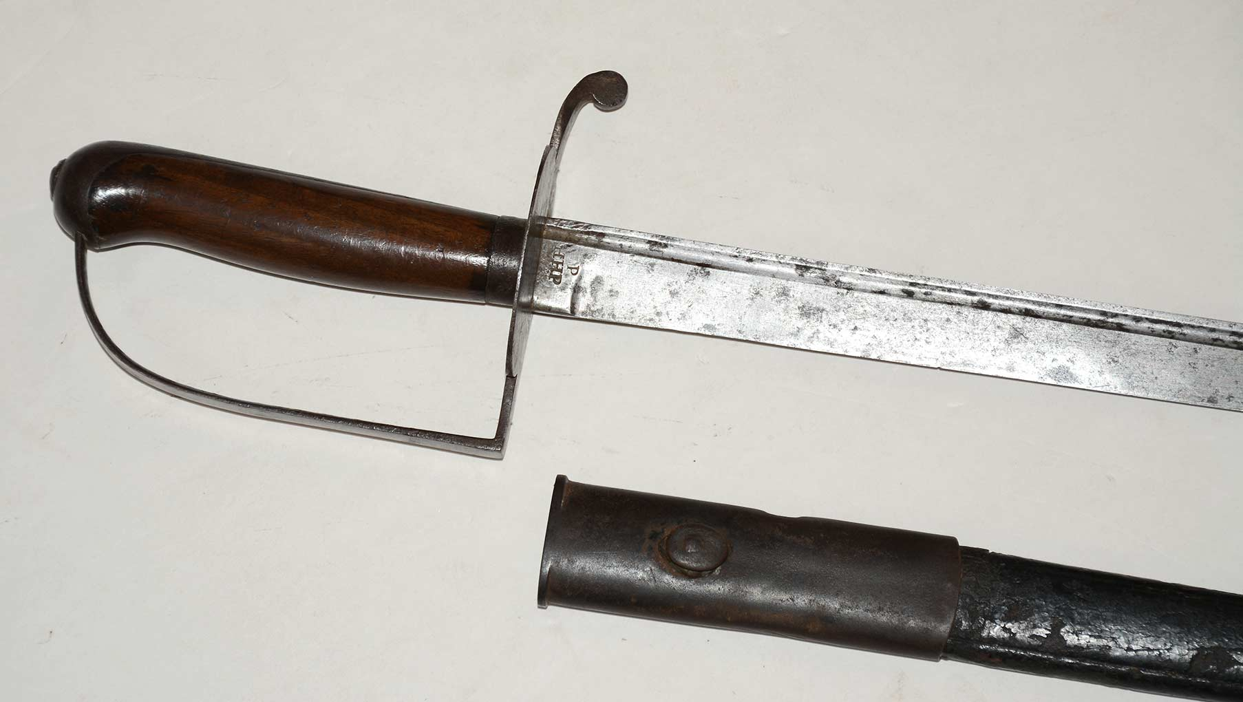 STARR MODEL 1813 NCO SWORD WITH FIRST PATTERN LEATHER SCABBARD — Horse ...