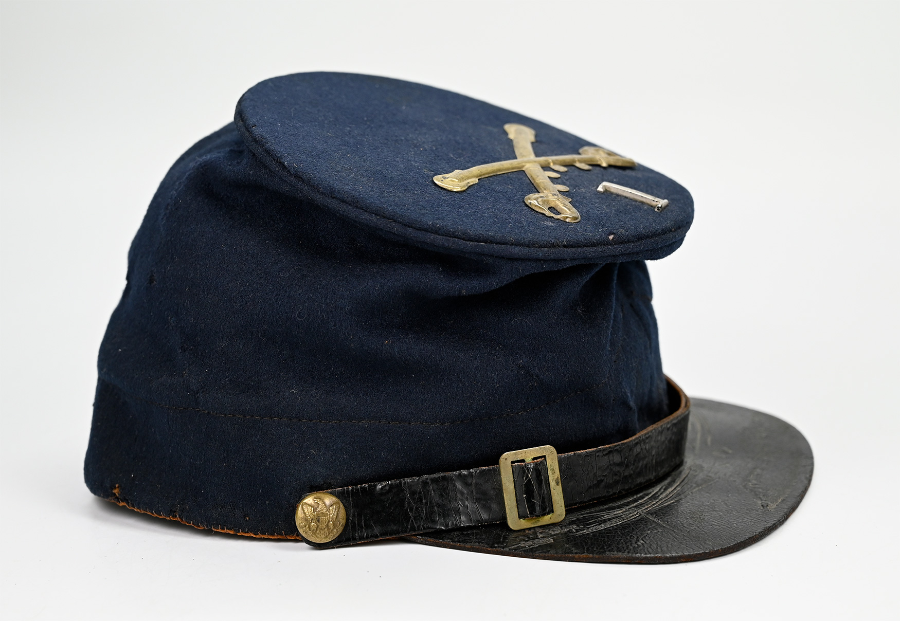 REGULATION ISSUE FORAGE CAP WITH FIRST CAVALRY INSIGNIA — Horse Soldier