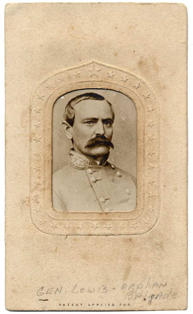 CDV OF CONFEDERATE GENERAL JOSEPH H. LEWIS — Horse Soldier