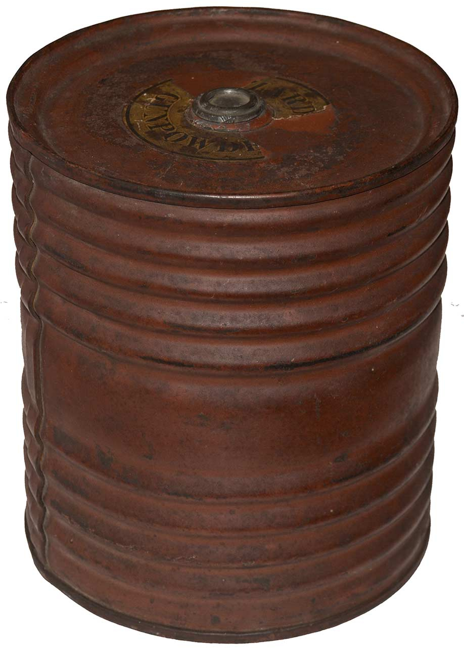 LARGE HAZARD “SEA SHOOTING” POWDER CAN — Horse Soldier