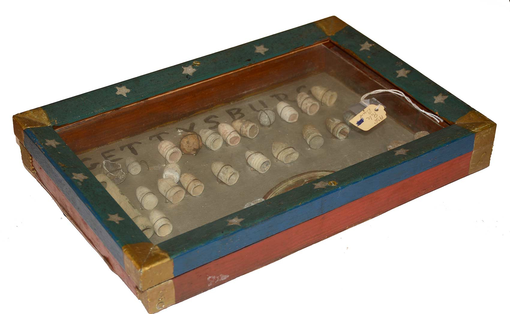 GETTYSBURG RELIC BOARD/SHADOW BOX - BILL GAVIN COLLECTION — Horse Soldier