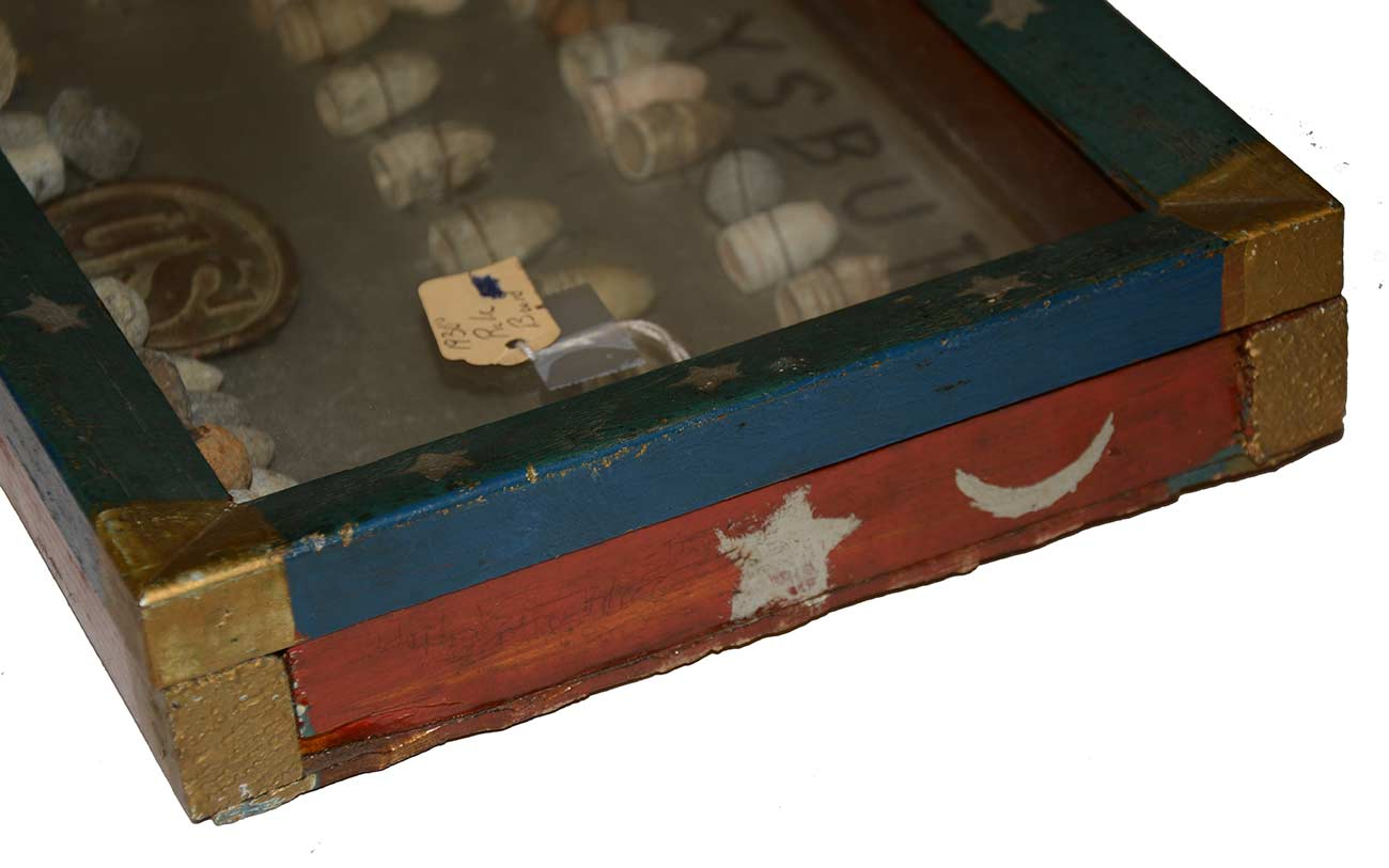 GETTYSBURG RELIC BOARD/SHADOW BOX - BILL GAVIN COLLECTION — Horse Soldier