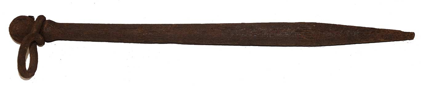 RELIC CIVIL WAR PICKET PIN – RECOVERED NEAR FREDERICKSBURG — Horse Soldier