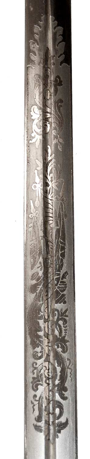 IMPRESSIVE CIVIL WAR MODEL 1860 STAFF SWORD WITH RARE COUNTERGUARD ...