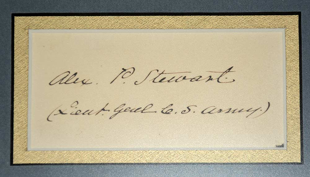 MAJOR GENERAL ALEXANDER P. STEWART, CSA - COLOR LITHOGRAPH / CUT ...