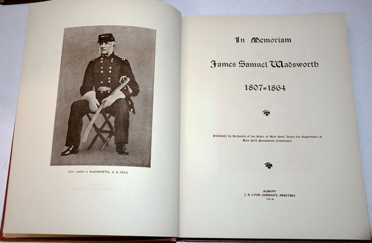 ORIGINAL COPY OF “MAJOR GENERAL JAMES S. WADSWORTH AT GETTYSBURG ...