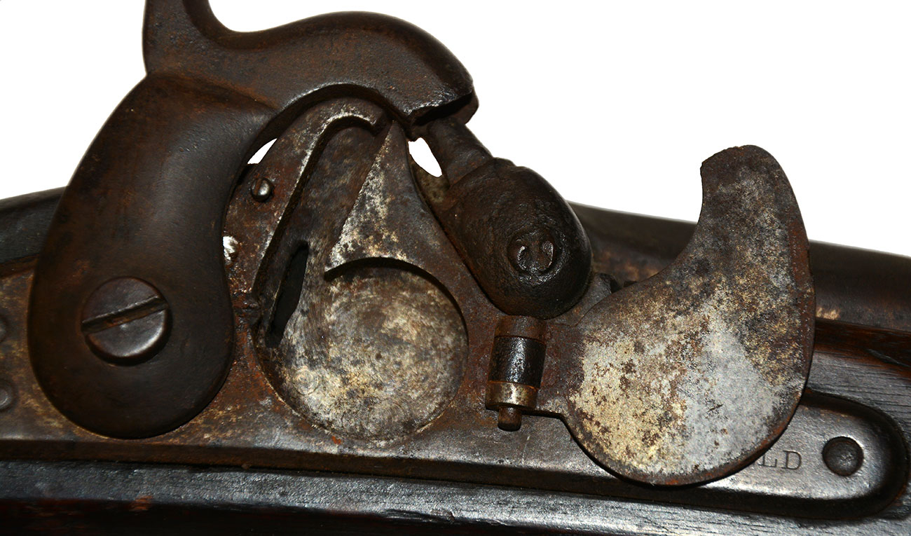 SPRINGFIELD M1855 RIFLE-MUSKET, DATED 1857, CONFEDERATE “CAPTURED ...