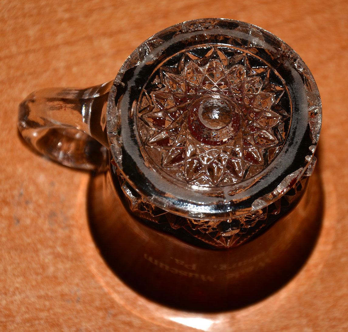 JENNIE WADE RUBY RED GLASSWARE PITCHER — Horse Soldier