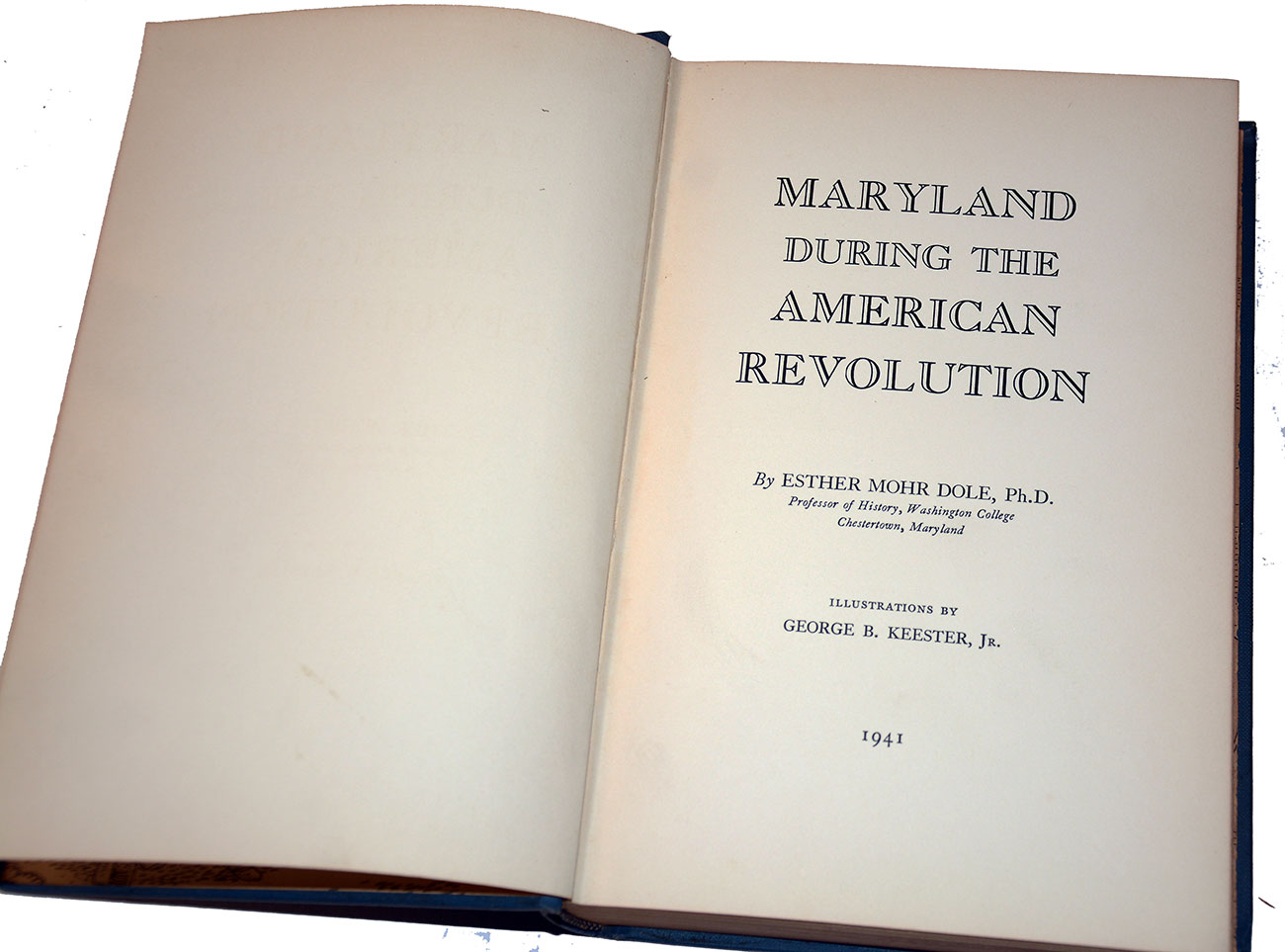 ORIGINAL COPY OF “MARYLAND IN THE AMERICAN REVOLUTION” — Horse Soldier