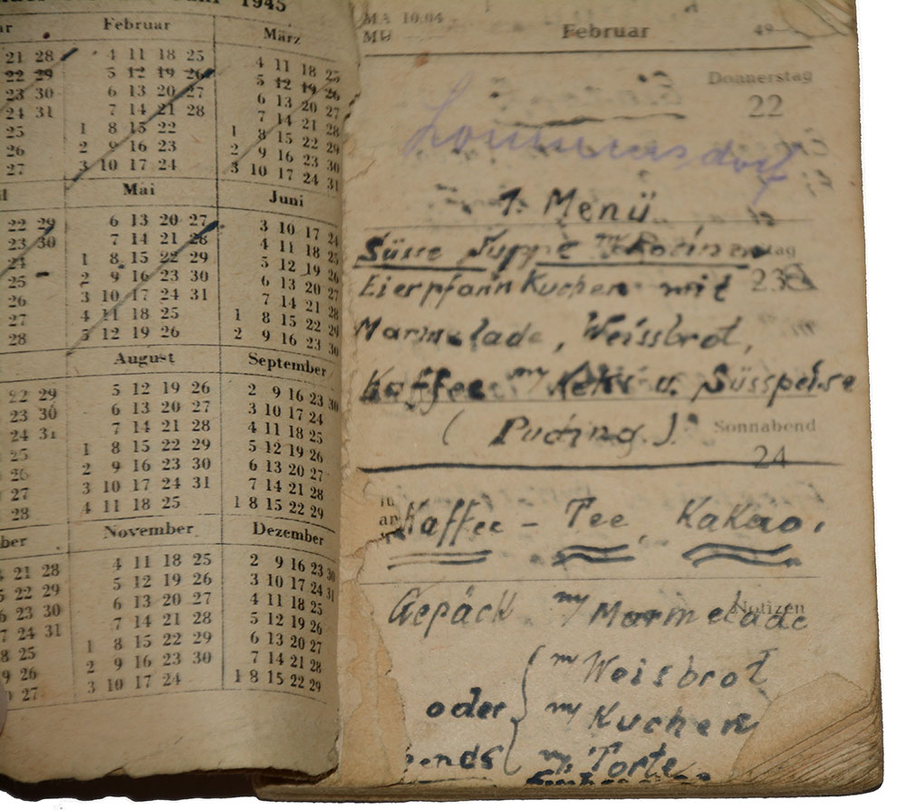 WW2 GERMAN 1945 POCKET DIARY — Horse Soldier