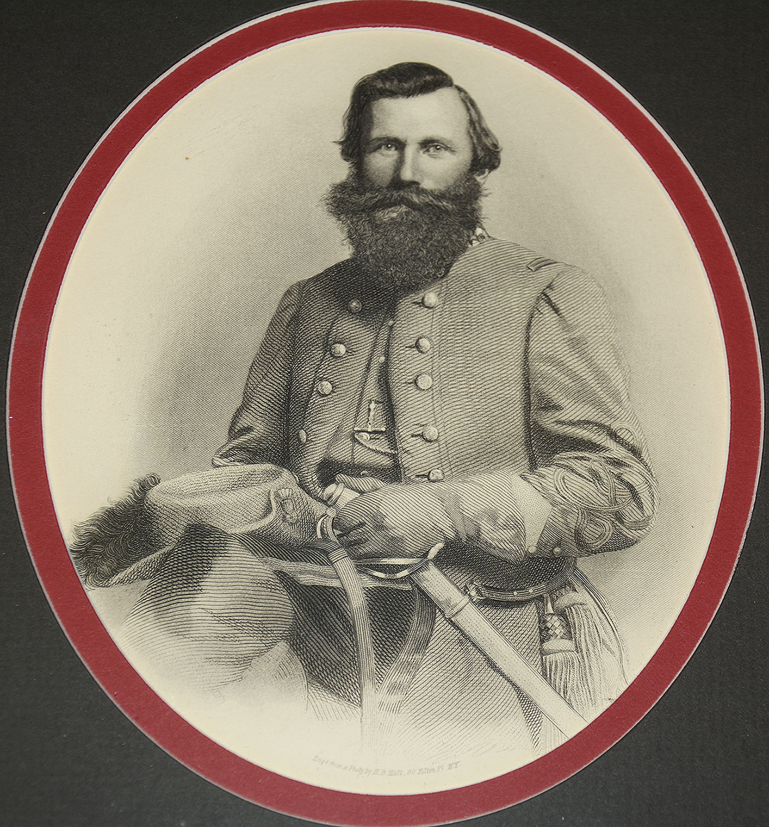 “GEN. J.E.B. STUART/ MAJOR GENL” - CUT SIGNATURE WITH ENGRAVING — Horse ...