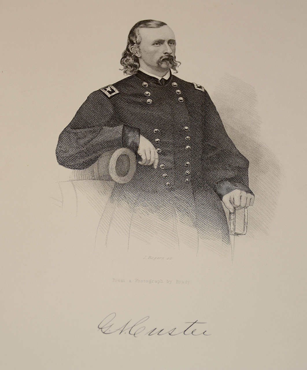 WONDERFUL PRINT OF GENERAL GEORGE ARMSTRONG CUSTER — Horse Soldier