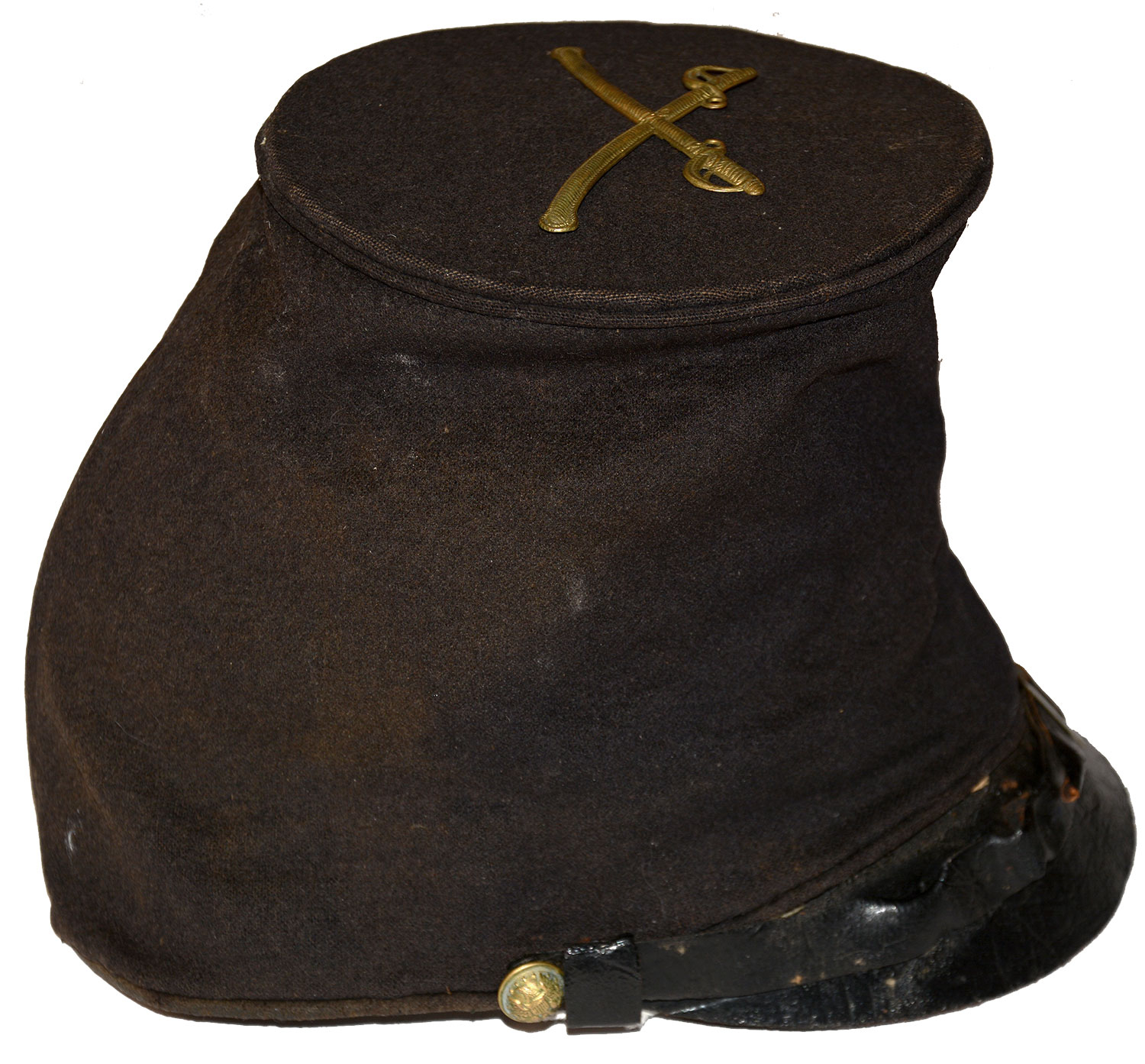 MCDOWELL PATTERN FORAGE CAP WITH CAVALRY INSIGNIA — Horse Soldier