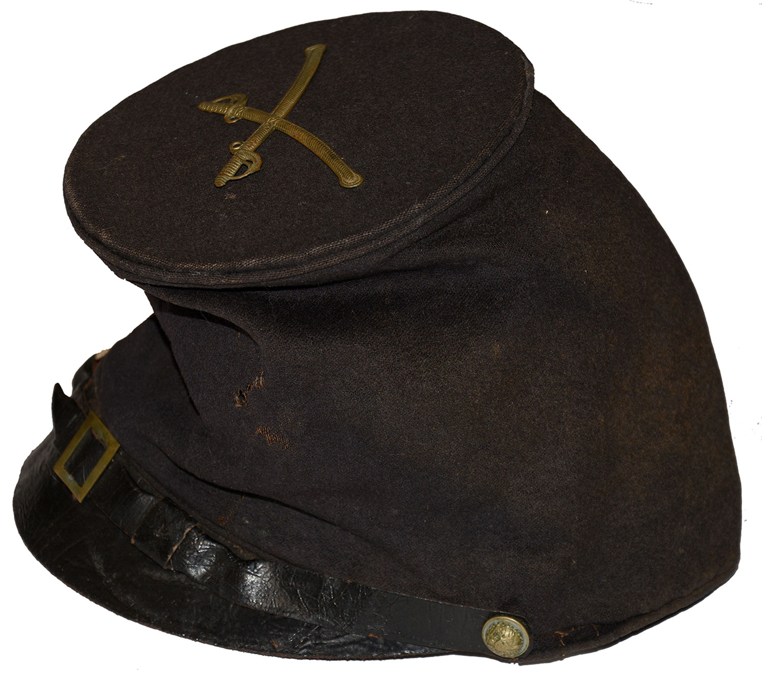 MCDOWELL PATTERN FORAGE CAP WITH CAVALRY INSIGNIA — Horse Soldier