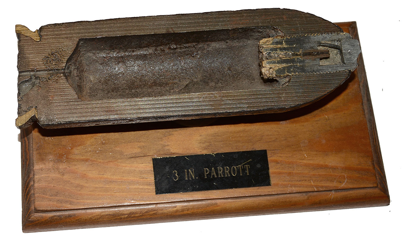 SECTIONED U.S. 3” PARROTT SHELL — Horse Soldier