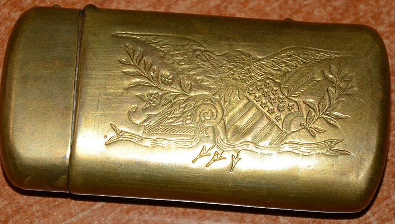 CIVIL WAR ERA PATRIOTIC MATCH CASE/SAFE — Horse Soldier