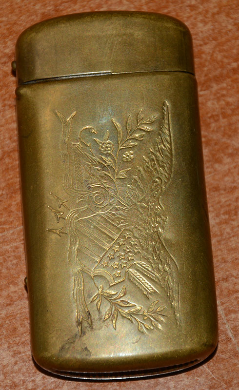 CIVIL WAR ERA PATRIOTIC MATCH CASE/SAFE — Horse Soldier