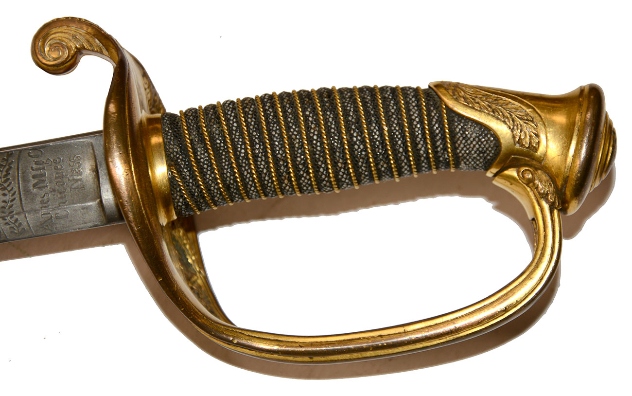 US FOOT OFFICER'S SWORD CAPTURED BY A CONFEDERATE — Horse Soldier