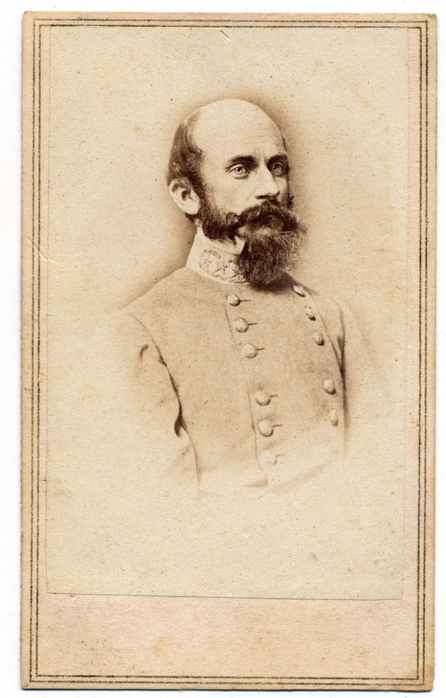 WAIST-UP CDV OF CONFEDERATE GENERAL RICHARD S. EWELL WITH SEPARATE ...