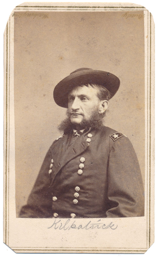 WAIST-UP VIEW OF HUGH J. KILPATRICK AS A MAJOR GENERAL BY BRADY — Horse ...