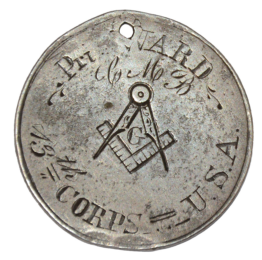 SILVER SEATED LIBERTY COIN MADE INTO AN ID TAG FOR A CHICAGO MERCANTILE ...