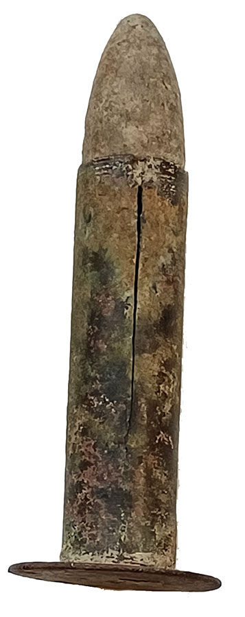 RELIC, POINTY-NOSE .37 CALIBER MAYNARD CARTRIDGE — Horse Soldier