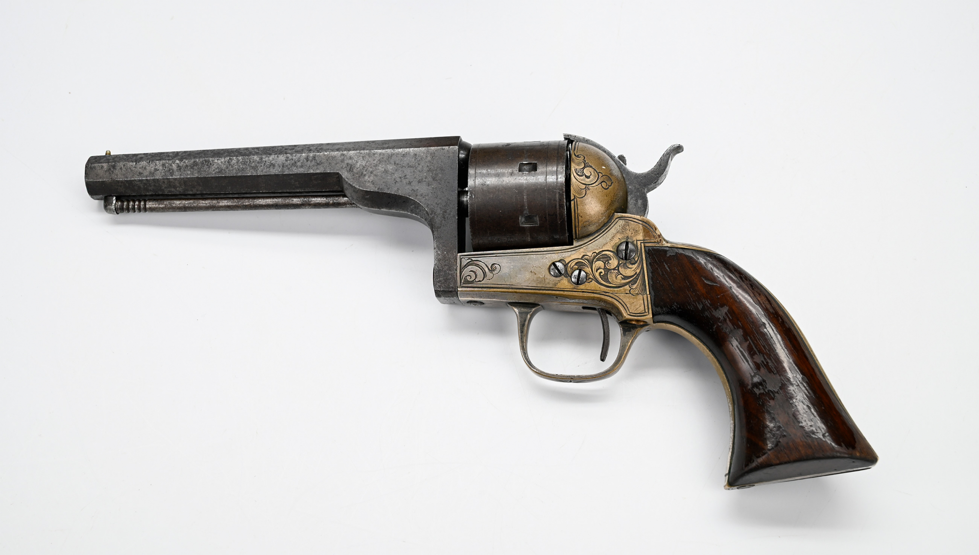 INSCRIBED MOORE REVOLVER OF WILLIAM FOSTER DODGE, LIEUTENANT AND ...