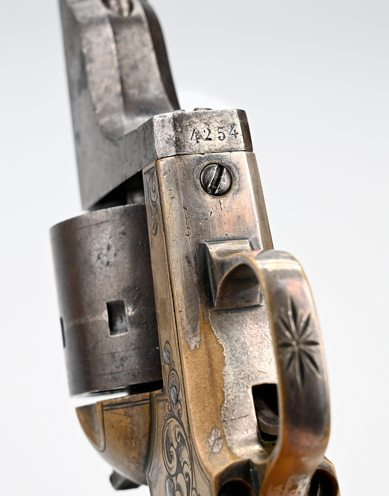 INSCRIBED MOORE REVOLVER OF WILLIAM FOSTER DODGE, LIEUTENANT AND ...