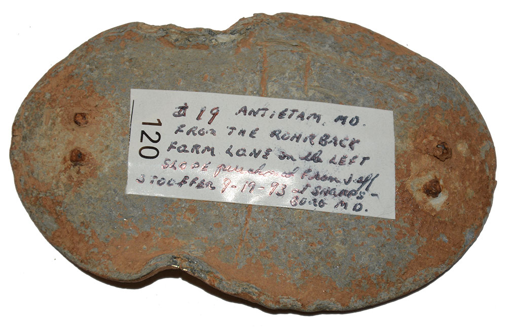 RELIC US PATTERN 1839 CARTRIDGE BOX PLATE FROM ROHRBACH FARM, ANTIETAM ...
